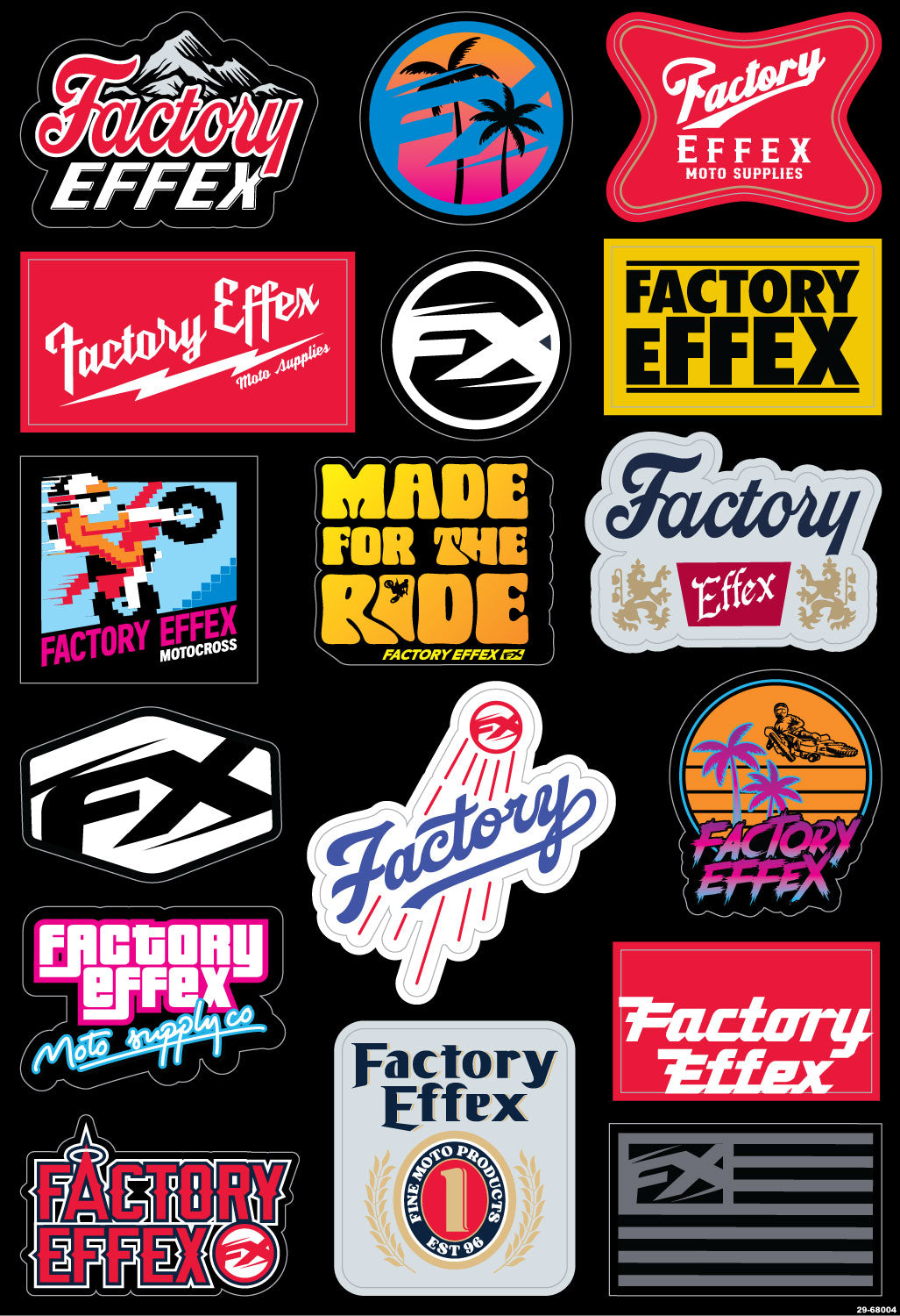 USA Flag Sticker Sheet – Factory Effex